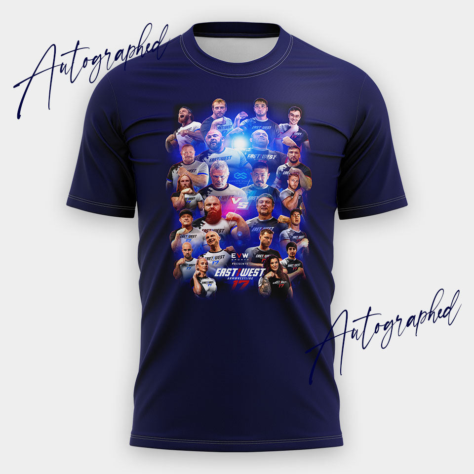 East vs West 17 Autographed T-Shirt – EVW Sports Official Store